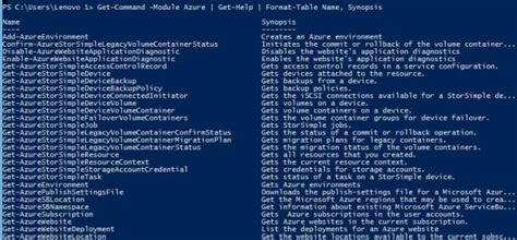 Microsoft Azure Storing All Cmdlets In A File Using Windows Azure