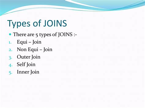 Joins Pptx