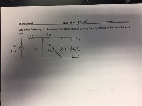 solved in the following circuit calculate the actual value