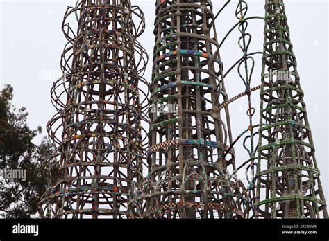 Los Angeles California Watts Towers By Simon Rodia Architectural