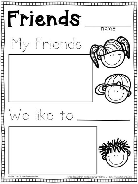 Free Printable Friendship Worksheets For Kindergarten Worksheet