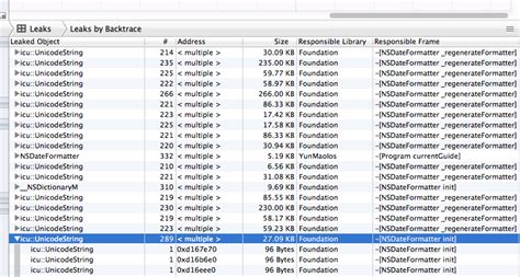 Ios Memory Leaks With Nsdateformatter Stack Overflow