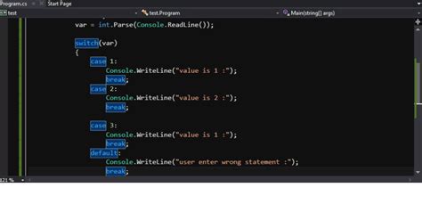 Csharp Tutorial Part 6 Switch Statements