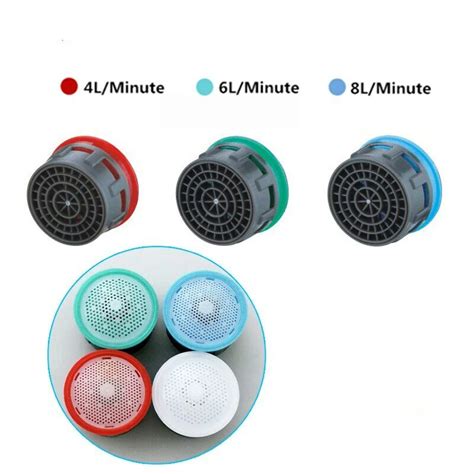 분지 탭 필터 탭 통풍기 수도꼭지 플라스틱 인서트 교체 노즐 필터 수도꼭지 유량 제한기 교체 부품 20 개 욕실 조명기구