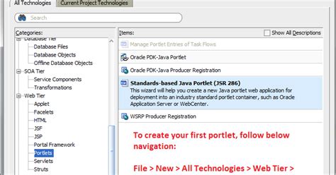 Technology Blog Portlet Create Portlet Jsr 286 Using Jdev