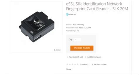 Handheld Sensor Type Optical Sensors ESSL SLK 20M Silk ID Sensor Fingerprint Reader At Rs 6000