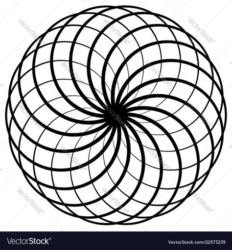 Abstract Circular Spirograph Pattern On White Art Vector Image On Vectorstock In 2024