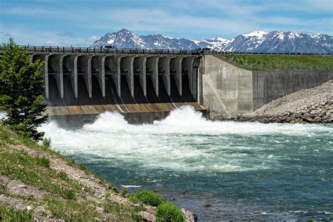 Jackson Lake Dam And Reservoir In Grand Teton National Park Photograph