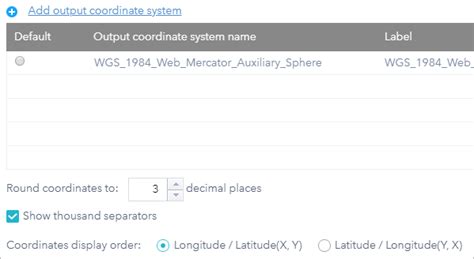 Coordinate Widget—arcgis Web Appbuilder Documentation
