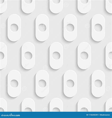 Seamless Circle Background White Decorative Pattern Stock Vector Illustration Of Mosaic