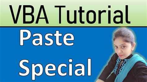 Paste Special Using Vba Apply Formatting Using Paste Special Feature Excel Vba Youtube