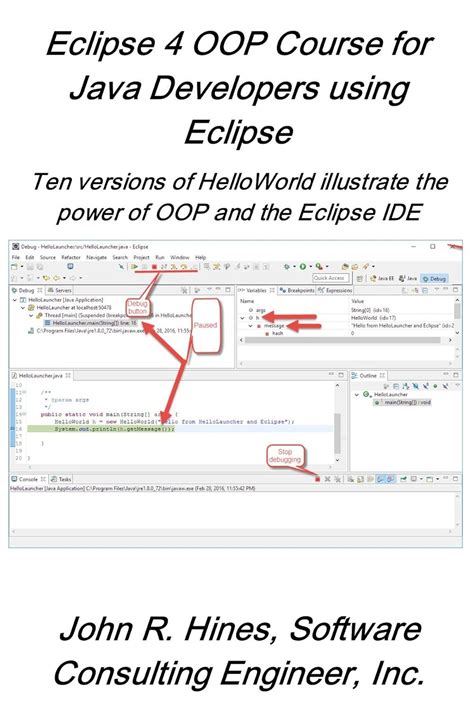 eclipse 4 oop course for java developers using eclipse ten versions of hello