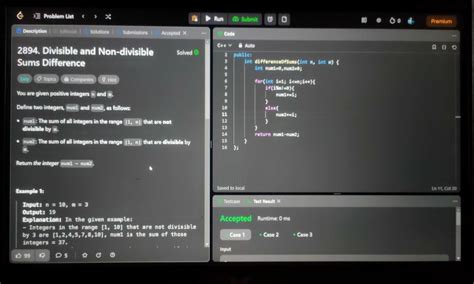 365dayscodechallenge Divisible And Non Divisible Sums Difference Dikesh Chouhan Posted On