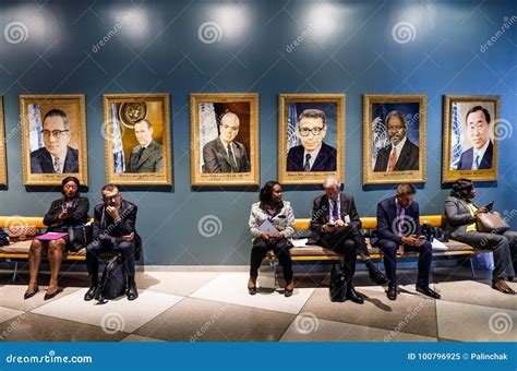 Work Of Journalists During The Un General Assembly Editorial Image
