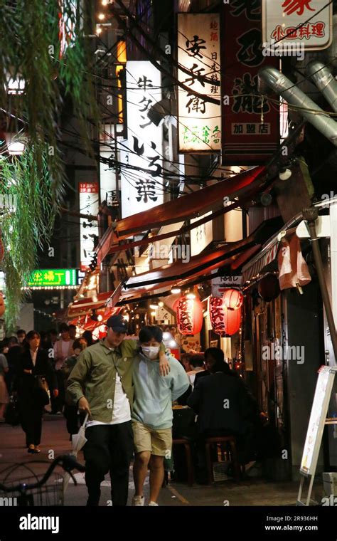 A Photo Shows Omoide Yokocho Shinjuku Nishiguchi Shotengai Yakitori