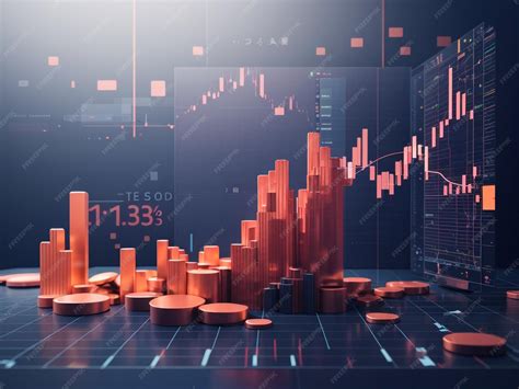 Stock Market And Trading Digital Graph 3d Rendering Premium Ai Generated Image