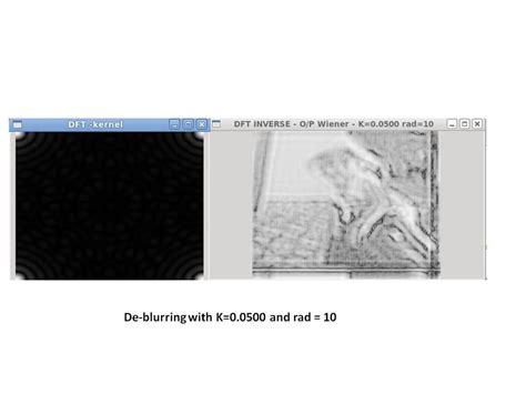 De Blurring Revisited With Wiener Filter Using OpenCV Blur Filters Wiener