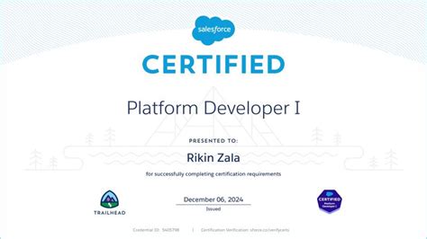 Rikin Zala On Linkedin Salesforce Pd1 Certification Continuouslearning Careergrowth 14
