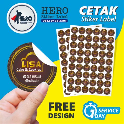Jual CETAK STIKER LABEL STIKER PRODUK STIKER WATERPROOF STIKER CUSTOM LABEL STIKER
