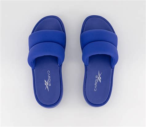 Reebok Cardi B Sliders Purple Womens Sandals