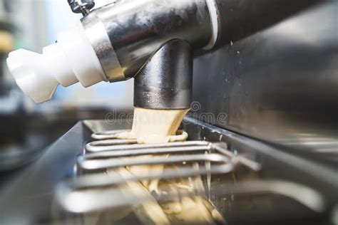 Close Shot Of Pasteurized Ice Cream Production Stock Image Image Of Close Kitchen 273276529