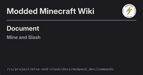 Mine And Slash Modded Minecraft Wiki