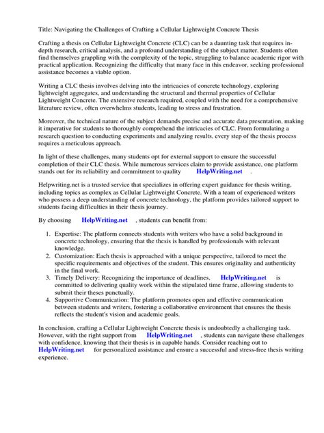 Cellular Lightweight Concrete Thesis Pdf Concrete Foam