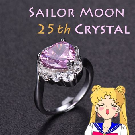 Silver Sailor Moon Engagement Ring Etsy