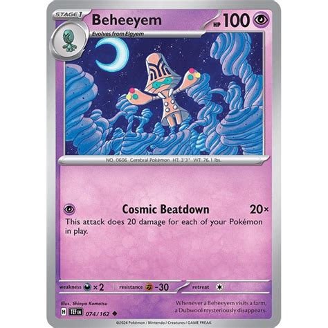 Beheeyem Uncommon Sv5 Temporal Forces Carta Pokemon En México