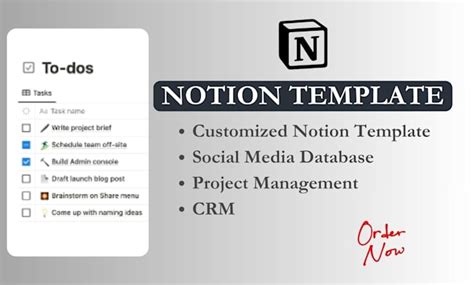 Create Notion Template Notion Database Custom Template By Upline1 Fiverr