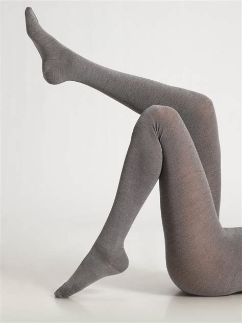 Lyst Falke Merino Wool Ribbed Tights In Gray