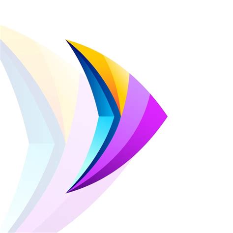 Premium Vector Modern Arrow Colorful Design Vector