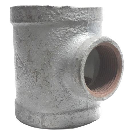Te De Ferro Galvanizado De Redução 4 X 3 Polegadas Tupy