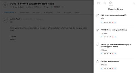 追踪客服工单处理时长 工单工时管理 Zoho Desk