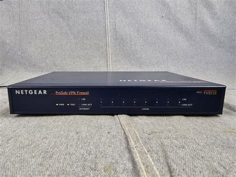 Used Netgear Port ProSafe FVS Cable DSL VPN Firewall W Power Cord UBB Threads