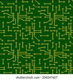 Seamless Pattern Pcb Vector Stock Vector Royalty Free Shutterstock