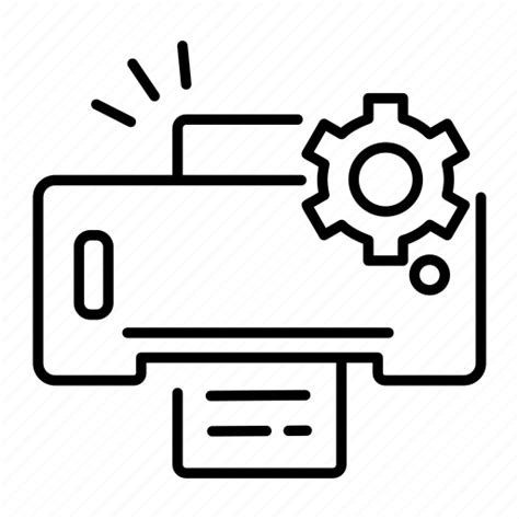 Printer Settings Maintenance Configuration Copier Device Icon Download On Iconfinder