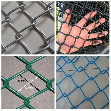 Pvc Coated Galvanized 10 Gauge Chain Link Fencing Anti Rust