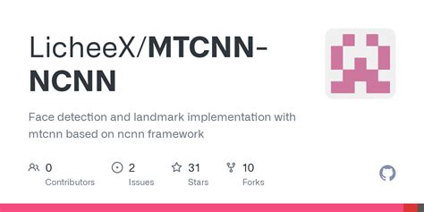 Github Licheex Mtcnn Ncnn Face Detection And Landmark Implementation With Mtcnn Based On Ncnn