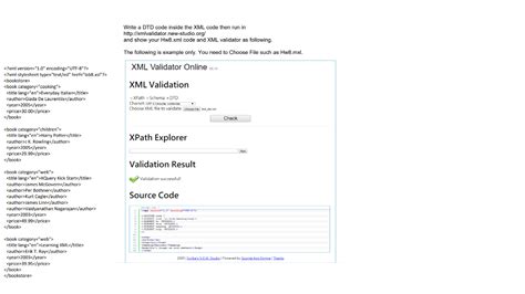 Solved Write A DTD Code Inside The XML Code Then Run In Chegg Com
