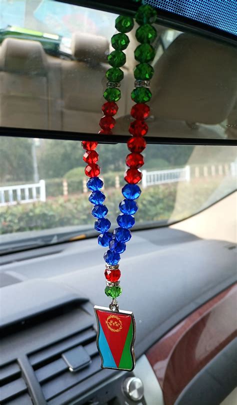 Eritrea Flag Map Necklace T Shirt Decor Home Office Hanging Bracelet Car Sticker Eritrean Phone