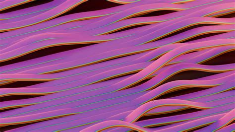 3d Render Abstract Satisfying Infinite Loop Background Waves Animation