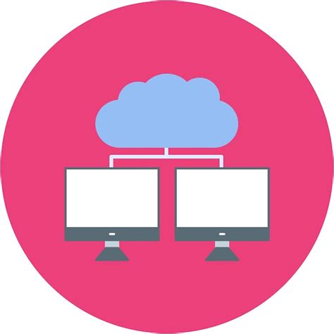 Premium Vector Cloud Computing Vector Illustration Style