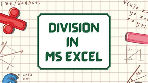 How To Divide In Excel Shiksha Online