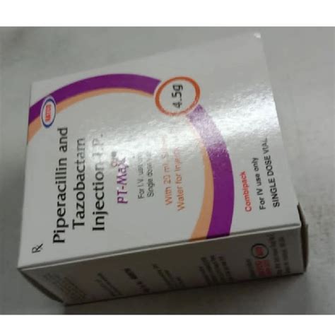 Piperacillin Tazobactam Injection 4 5 G At Rs 90 Box In Jaipur Id 2852686604791