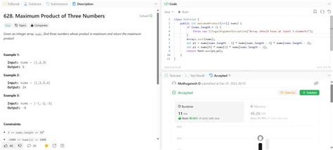 Muthuganesh D On Linkedin 100daysofcodechallenge Javaprogramminglanguage Leetcode
