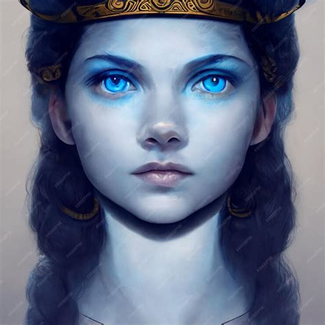 Premium Ai Image Beautiful Girl Queen Portrait Illustration
