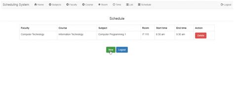 Online Scheduling System Sourcecodester