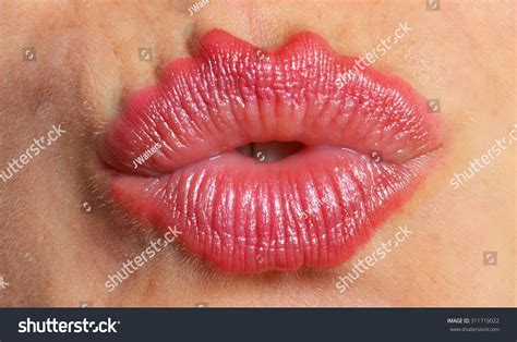 Red Lips Kissing Stock Photo Shutterstock