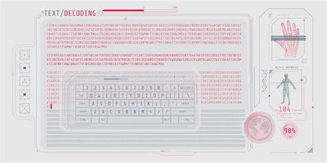 Entrada De Datos Y Decodificación De Texto En Una Pantalla De Interfaz